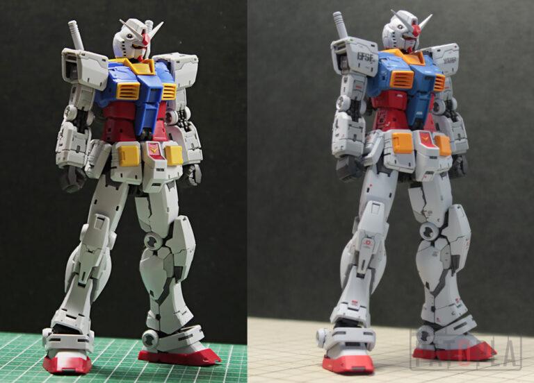 RG 1/144 RX-78-2 ガンダム Ver.2.0 改修・全塗装製作03 完成 親父がVer.2.0にこだわるわけだ… - ぱとぷら